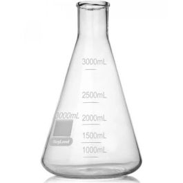 High-Quality 3 Litre Borosilicate Erlenmeyer Flask - Perfect for ...